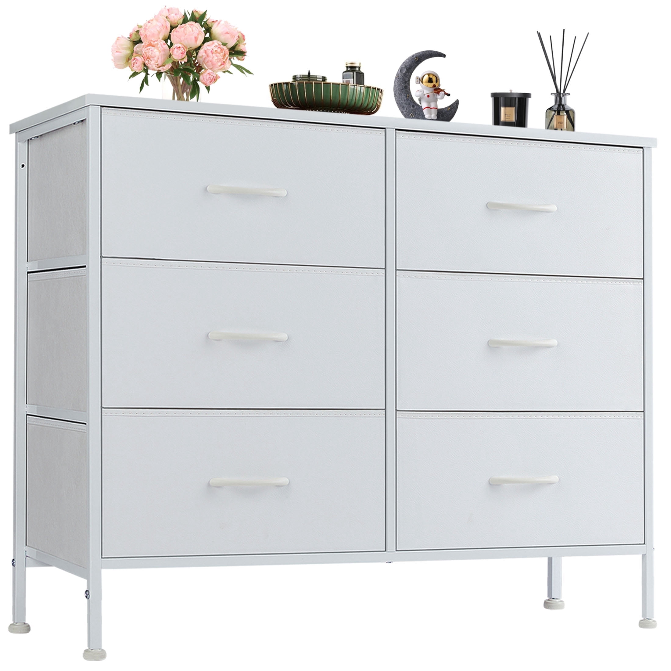 JOINSUN 6 Drawers Dresser, Storage Organizer Units for Clothing, Closet ...