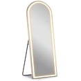 MCQ 71"x 26" Arched Full Length LED Mirror , 3 Color Modes for Bedroom ...