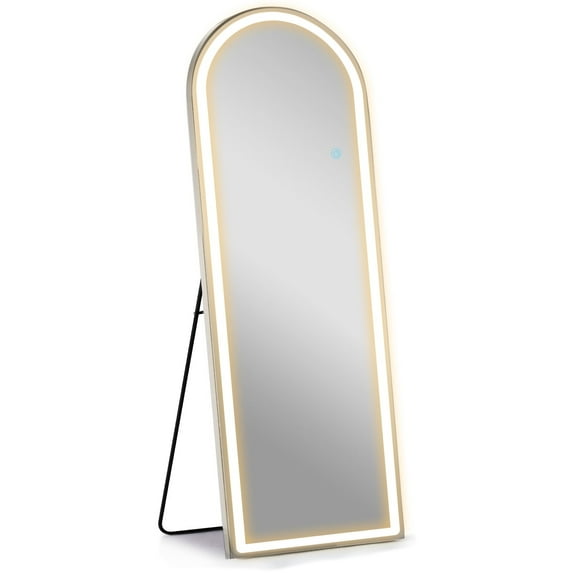 MCQ 71"x 26" Arched Full Length LED Mirror , 3 Color Modes for Bedroom ...