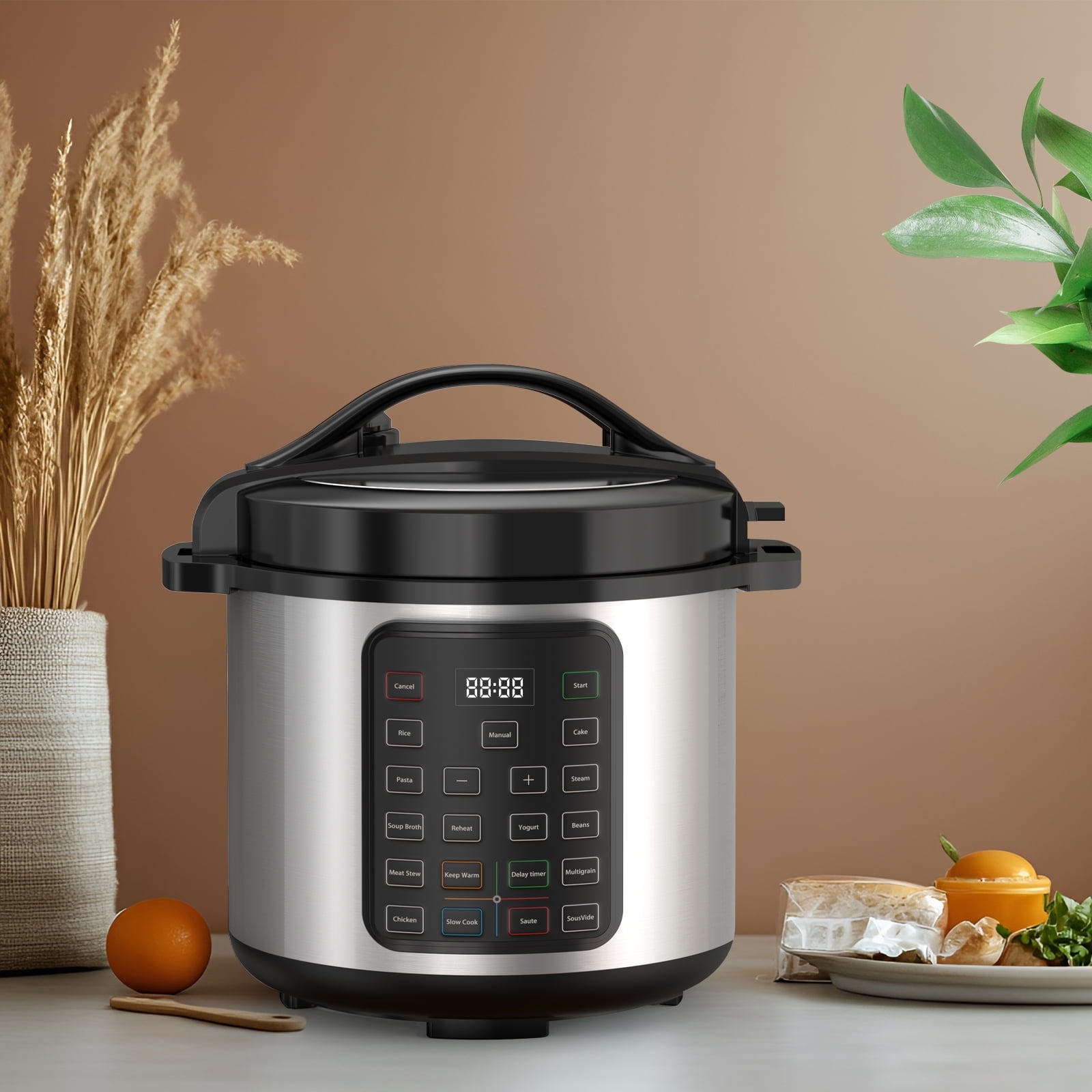 JOINSUN 8 Quart Electric Pressure Cooker for Pressure 12-in-1 Rice ...