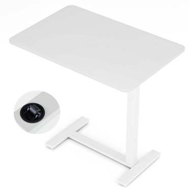 Folding Desk Table For Bed ETHU Overbed Table With Wheels, Rolling Tray ...