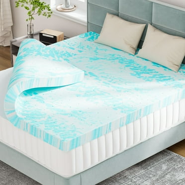 EDX 2 Inch Cool Gel Memory Foam Mattress Topper Twin XL Size Bed ...