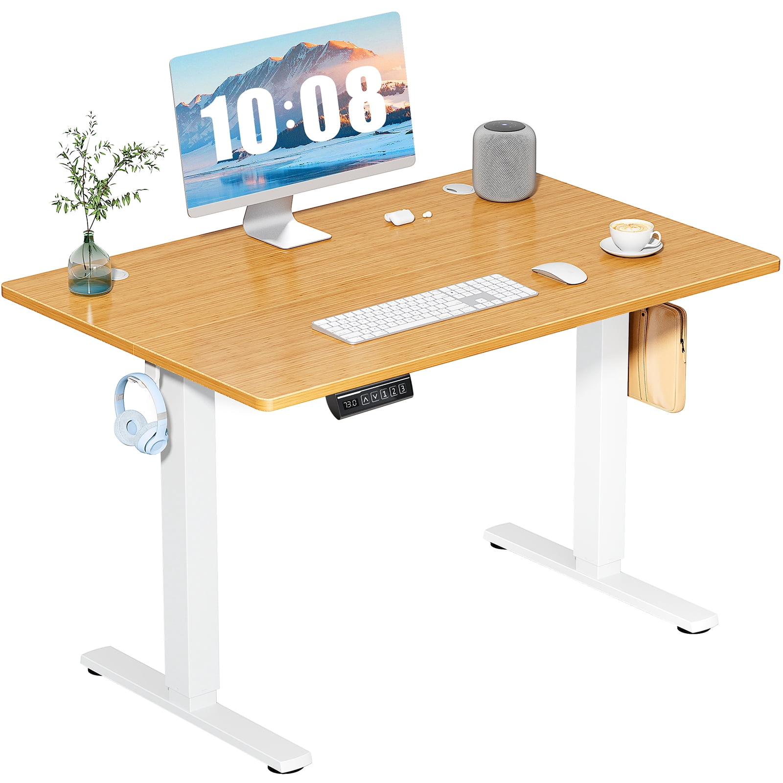 MCQ Electric Adjustable Height Standing Desk with 2 Splice Board for ...