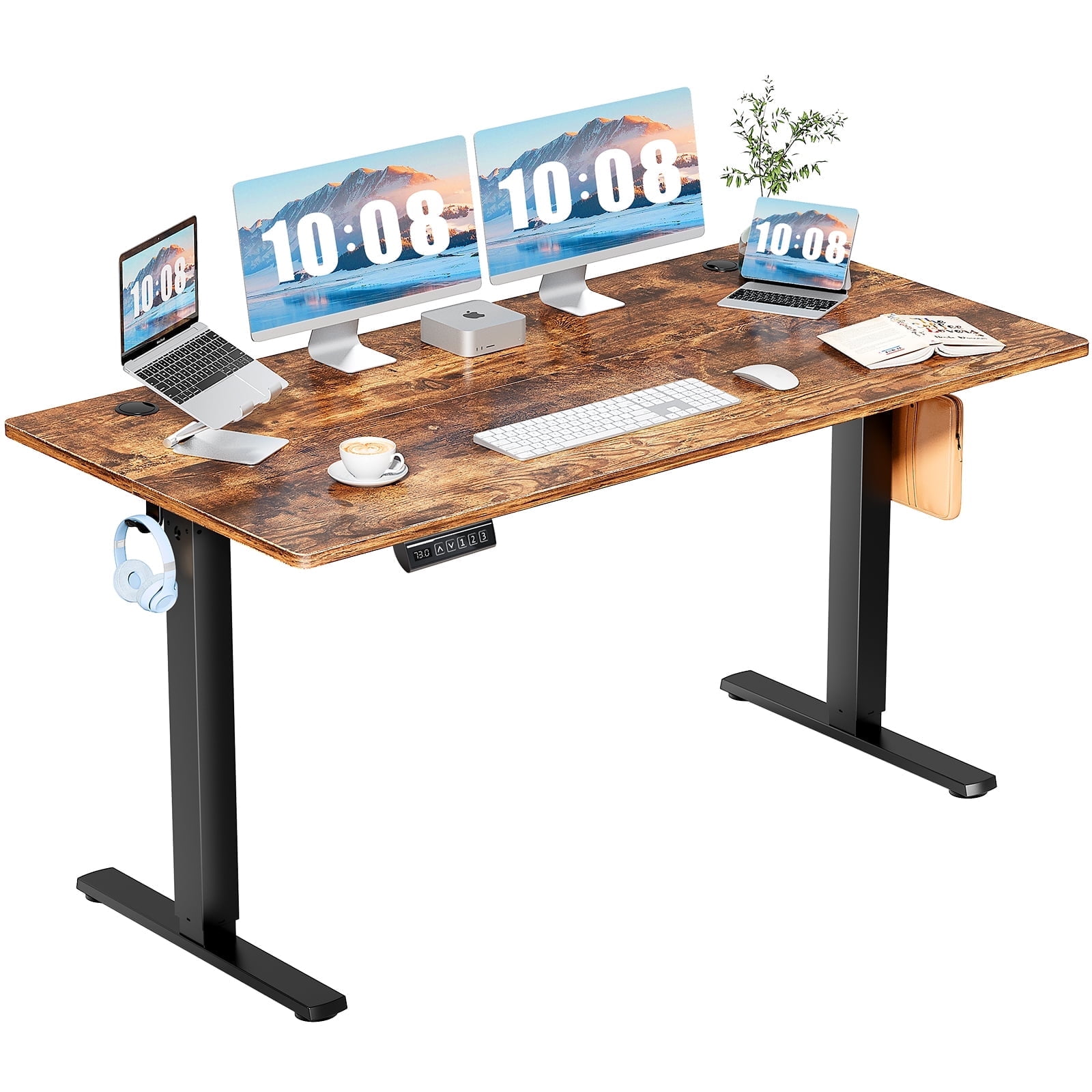 MCQ Electric Adjustable Height Standing Desk with 2 Splice Board for ...