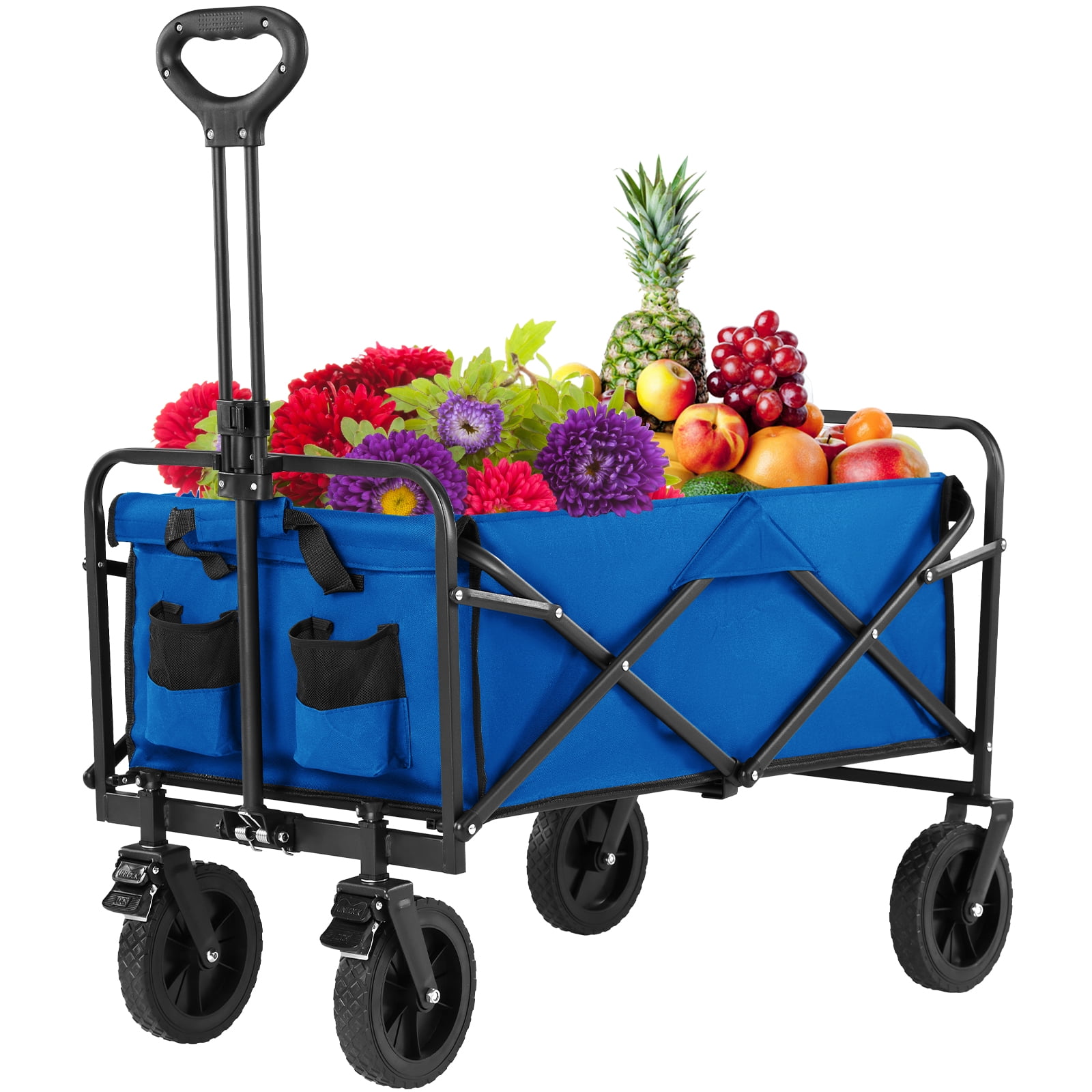 JOINSUN Foldable Wagons Carts, 120L & 360LBS Portable Wagon Large ...