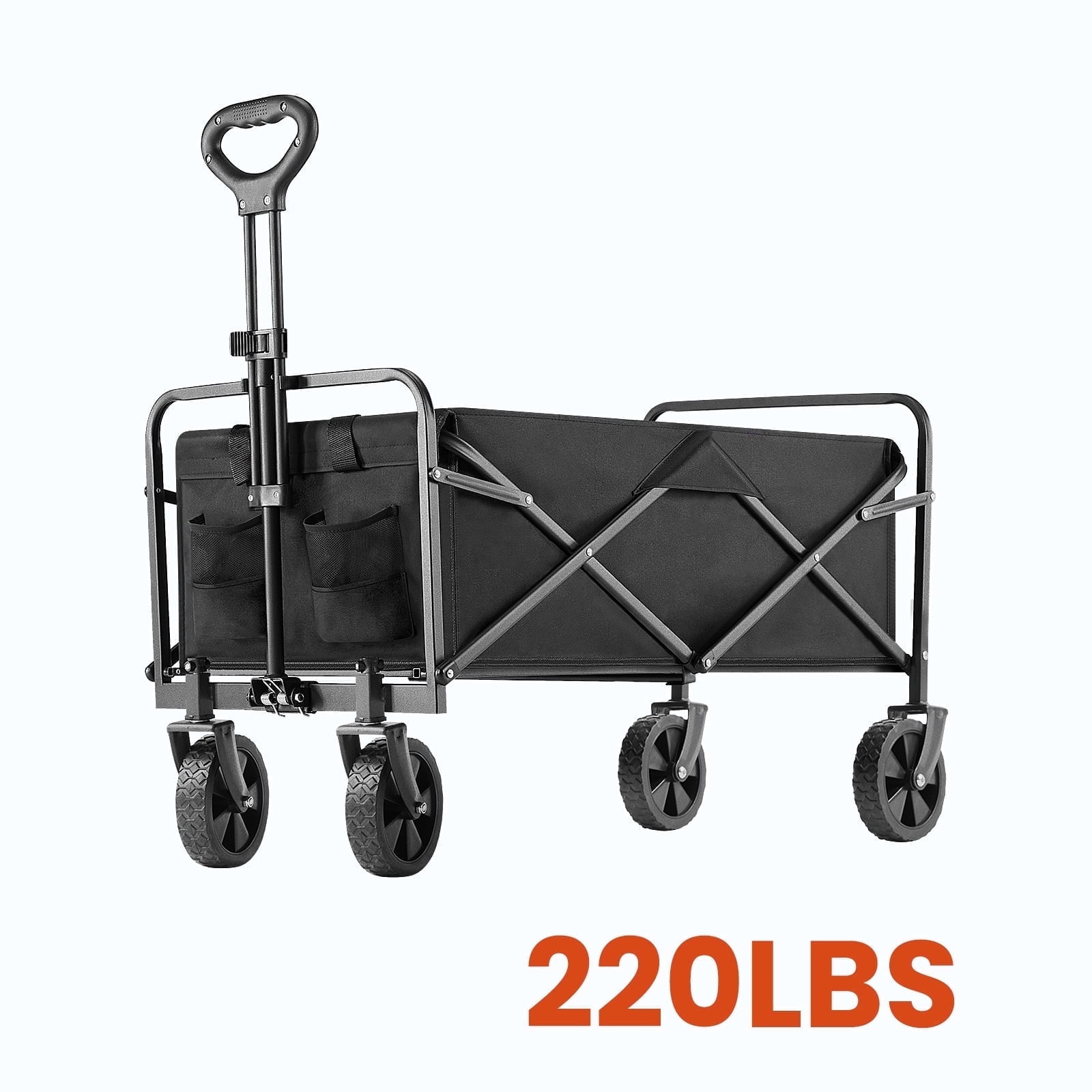 JOINSUN Heavy Duty Wagons Carts with All-Terrain Wheels, Collapsible ...