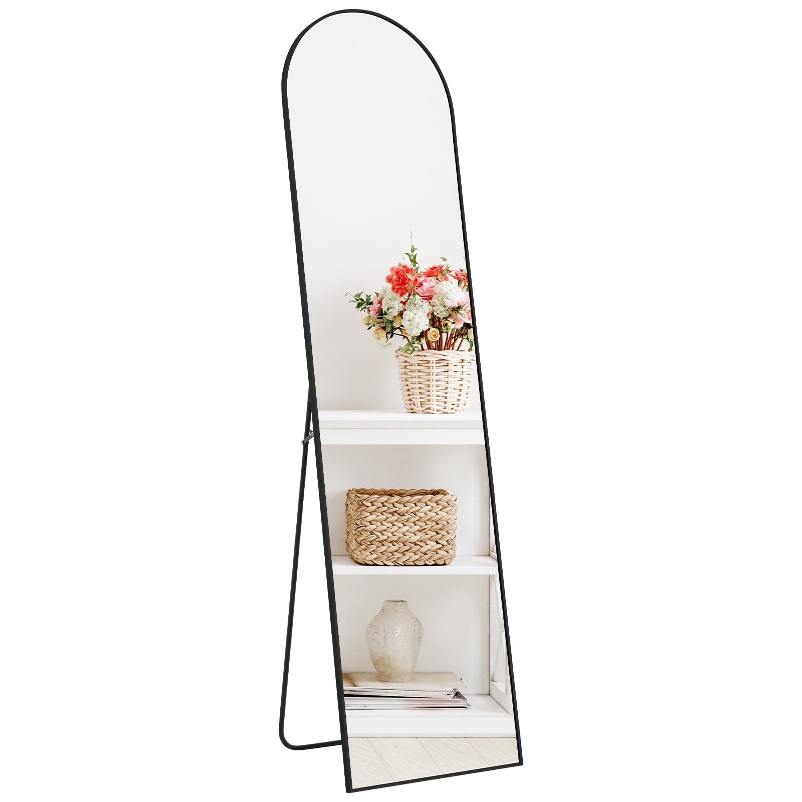JOIONSUN Arched 64"x21" Full Length Large Body Mirror for Bedroom ...