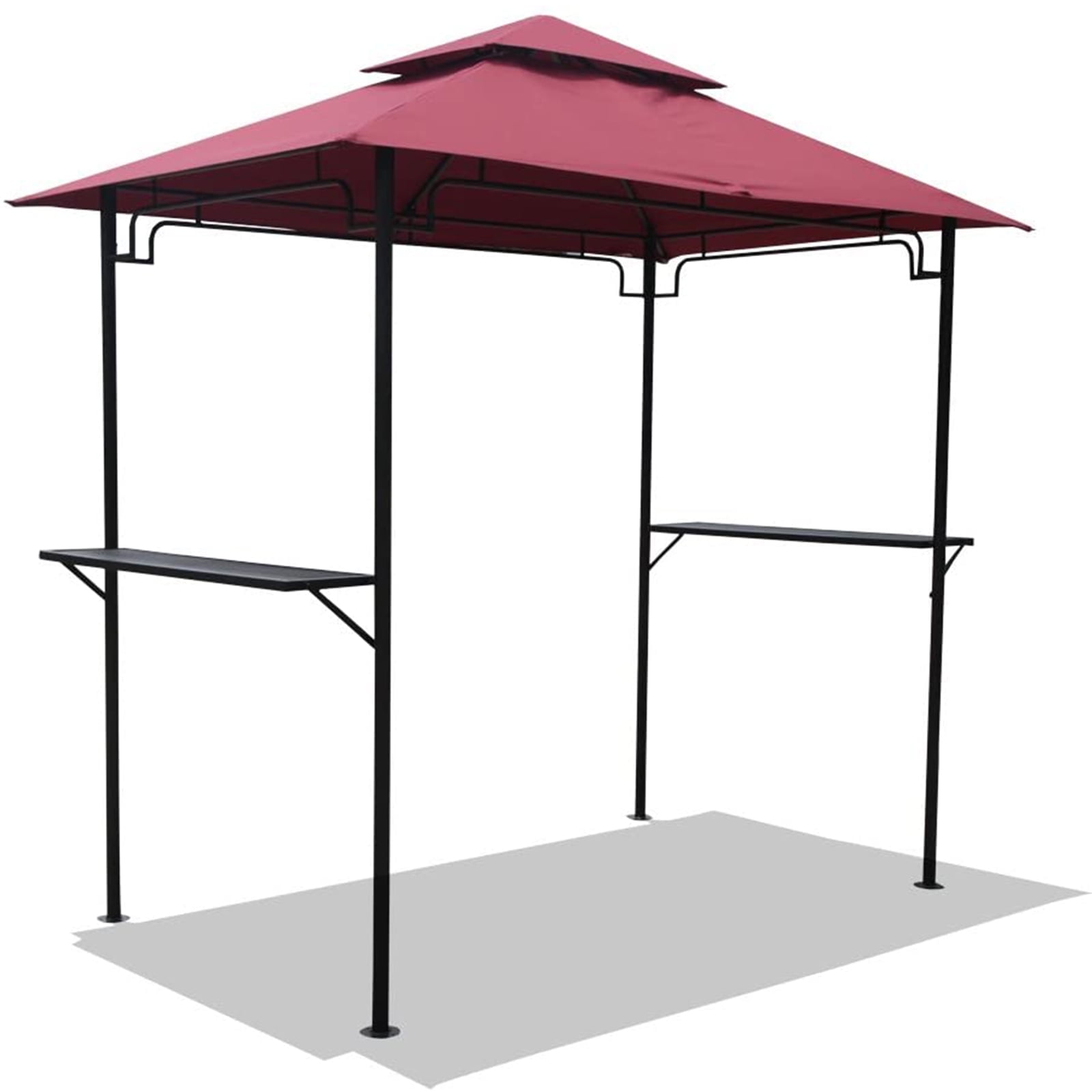 JOIVI Grill Gazebo 8 x 5 Double Tiered Outdoor BBQ Grill Patio Canopy ...