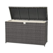 vidaXL Patio Storage Box Outdoor Lockable Storage Tool Chest Solid Wood ...