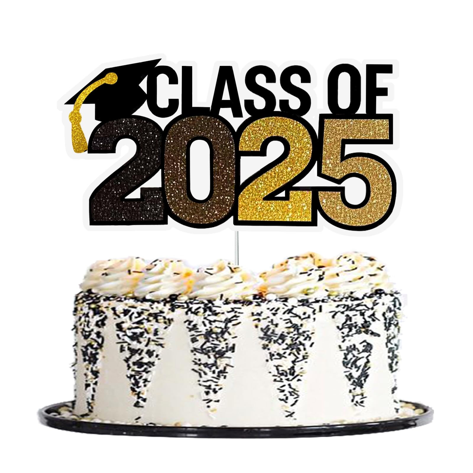 JOJO FLY Class AJH3 of 2025 Cake Topper, Graduation Party Supplies ...