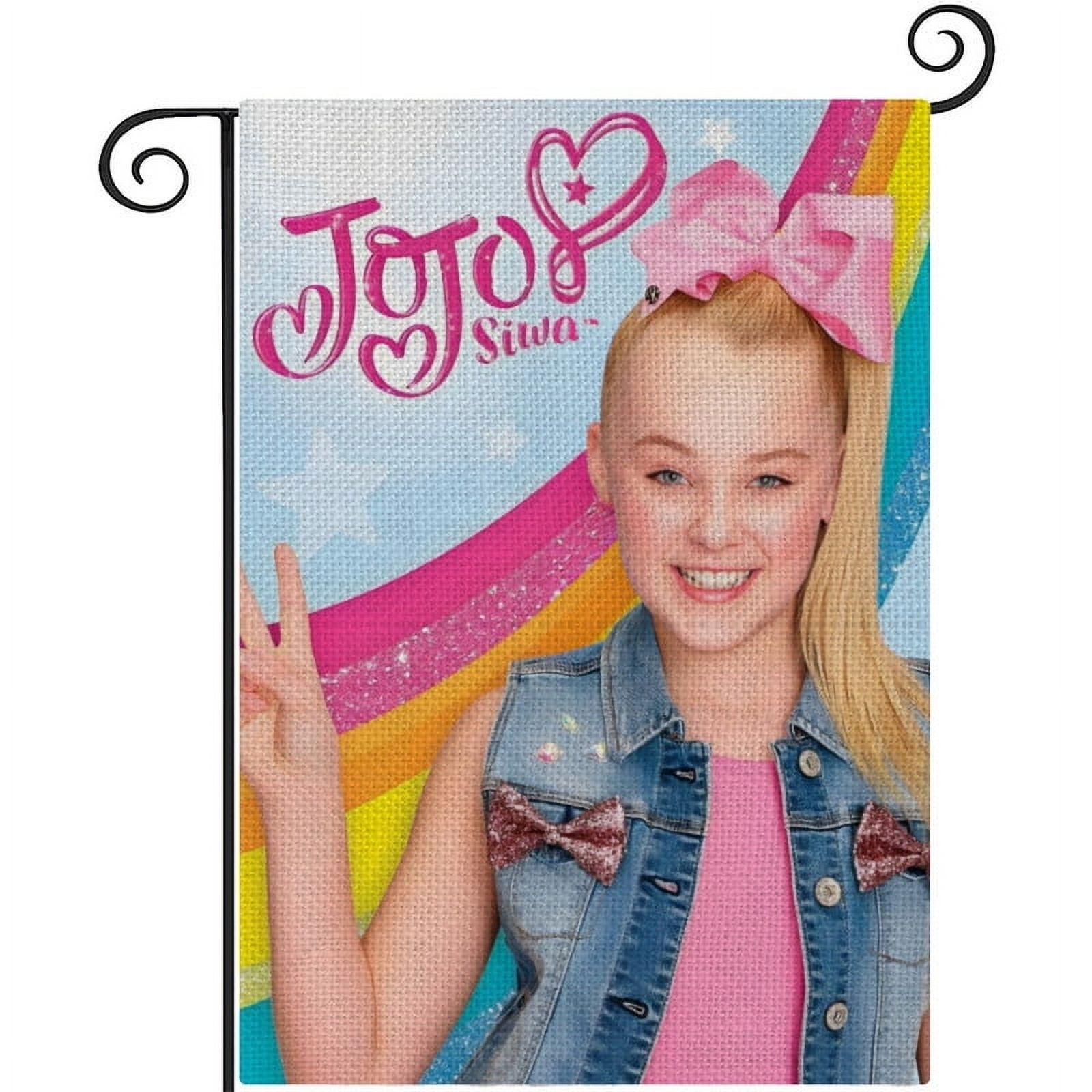 JOJO Siwa Garden Flags Set of 12 Double Sided 12 x 18 Inch Yard Flags ...