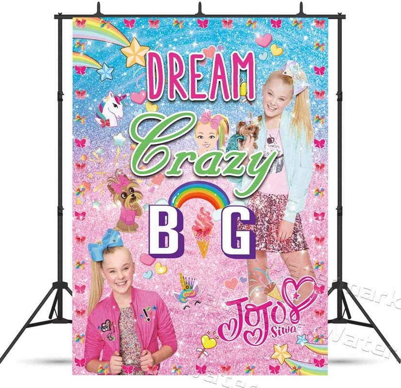 JOJO Siwa Post Backdrop Banner Party Supplies Birthday Decorations ...