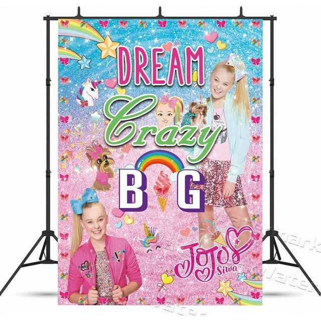 JOJO Siwa Post Backdrop Banner Party Supplies Birthday Decorations ...
