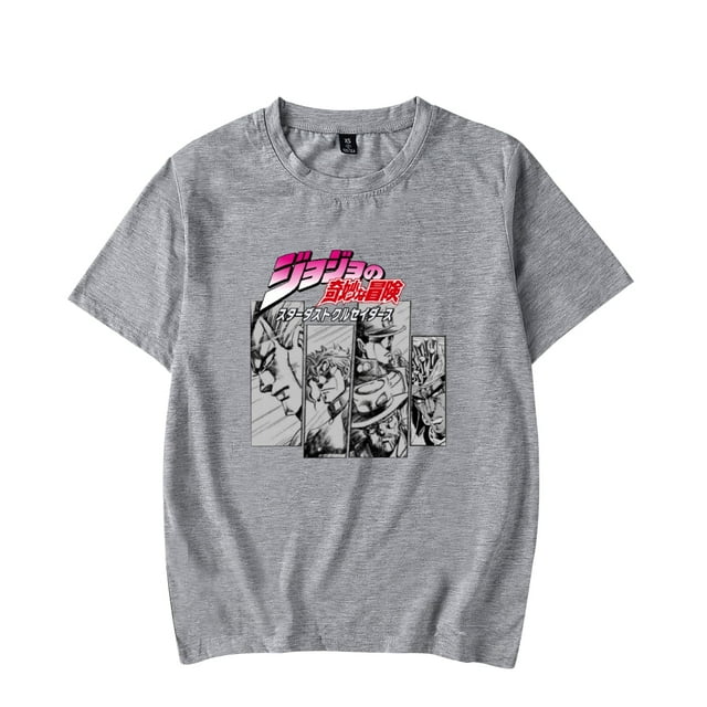 JOJO's Bizarre Adventure Tshirt Hot Anime Pullover Streetwear Short ...