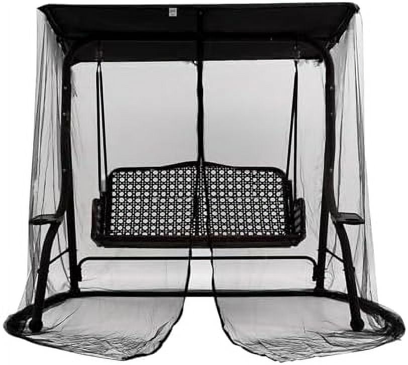 JOJOCY Patio Mosquito Netting, 3 Seater Swing Mosquito Mesh Screen w ...