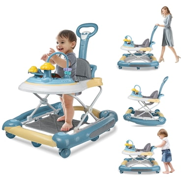 Delta Children Lil’ Play Station 3-in-1 Activity Walker, Pink Floral ...