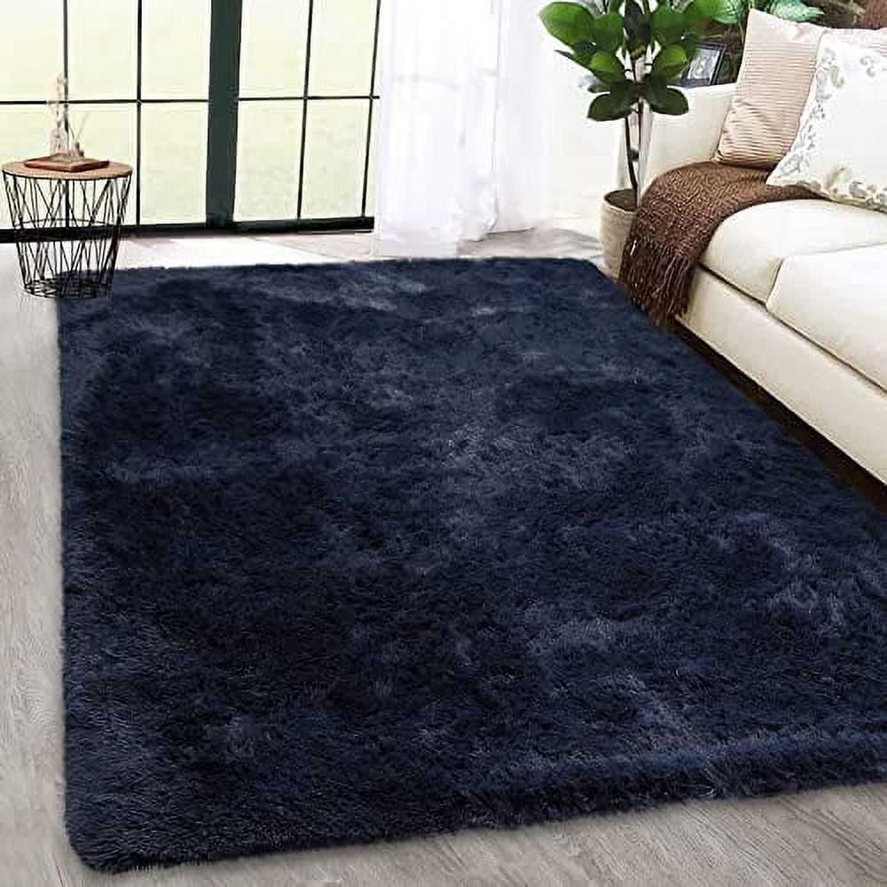 JOLENE.K 5x8 Rug Solid Shag Rug Aesthetic Rug for Living Room Non ...