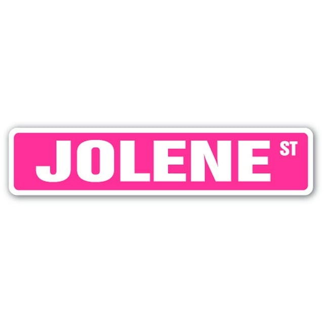 JOLENE Street Sign Childrens Name Room Sign | Indoor/Outdoor | 36" Wide ...