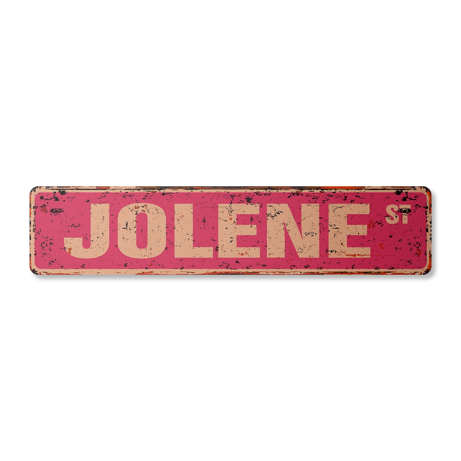 JOLENE Vintage Plastic Street Sign Childrens Name Room Sign | Indoor ...