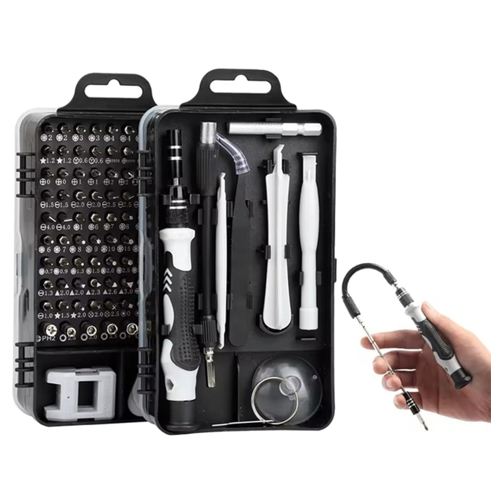 JOLIXIEYE 115 in 1 Precision Screwdriver Set Metal Hard Practical Screwdriver Bits Set for ...