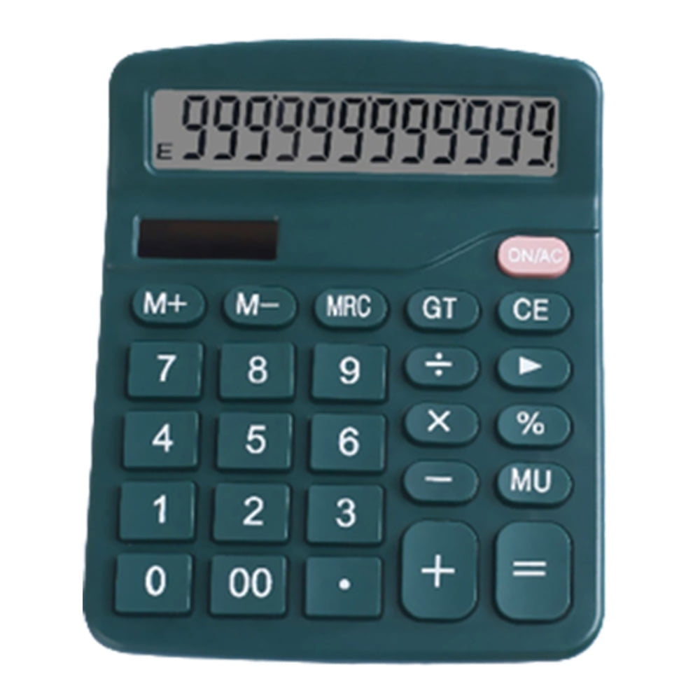 JOLIXIEYE 12 Digits Battery Calculator Simple Design Basic Calculator ...