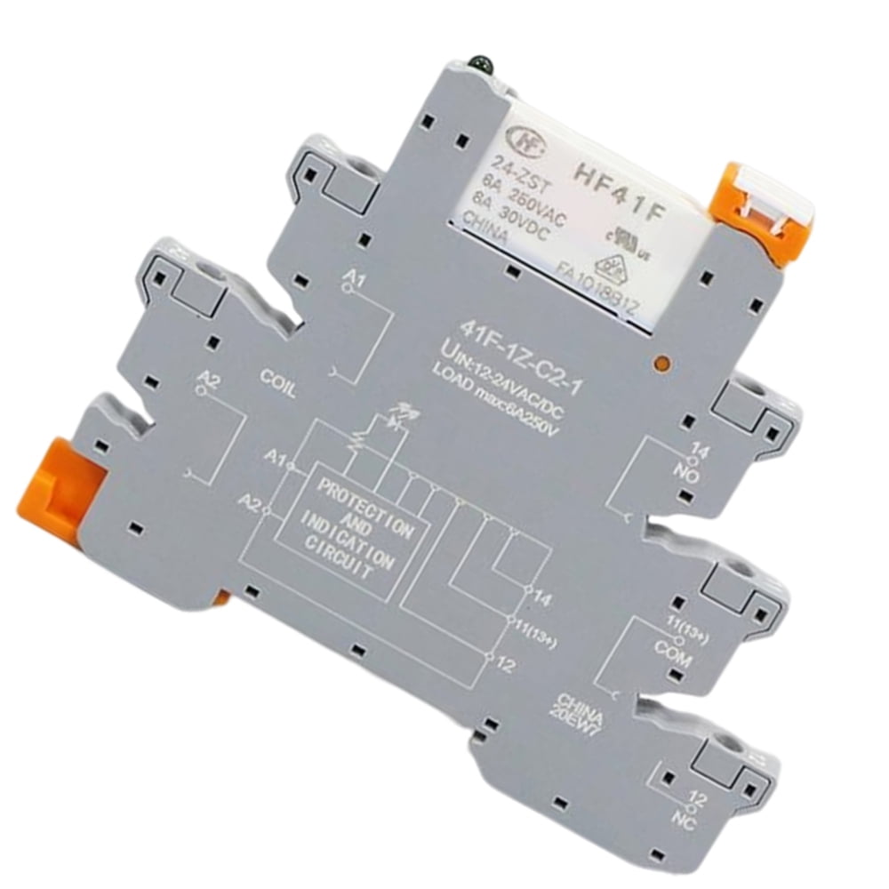 JOLIXIEYE 12V 24V Integrated PCB Mount Power Relay With Relay Holder ...