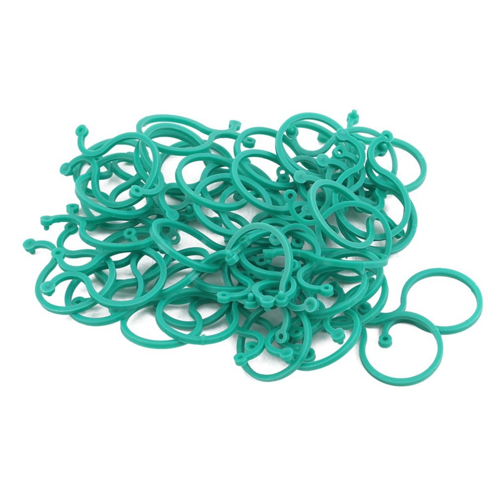 JOLIXIEYE 50PCS Garden Flower Vine Clips Easy to Operate Green Plastic ...