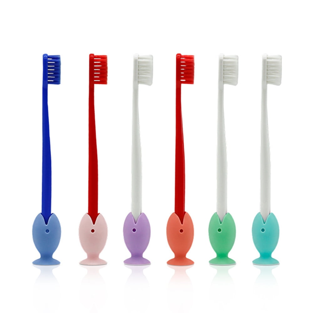 JOLIXIEYE 6PCS Standing Toothbrush Cover Cap Stand Brushing Your Teeth ...