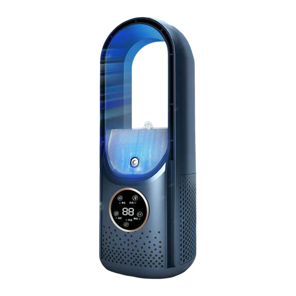 JOLIXIEYE Bladeless Fan Small Quiet Table Fan Rechargeable Portable Fan ...