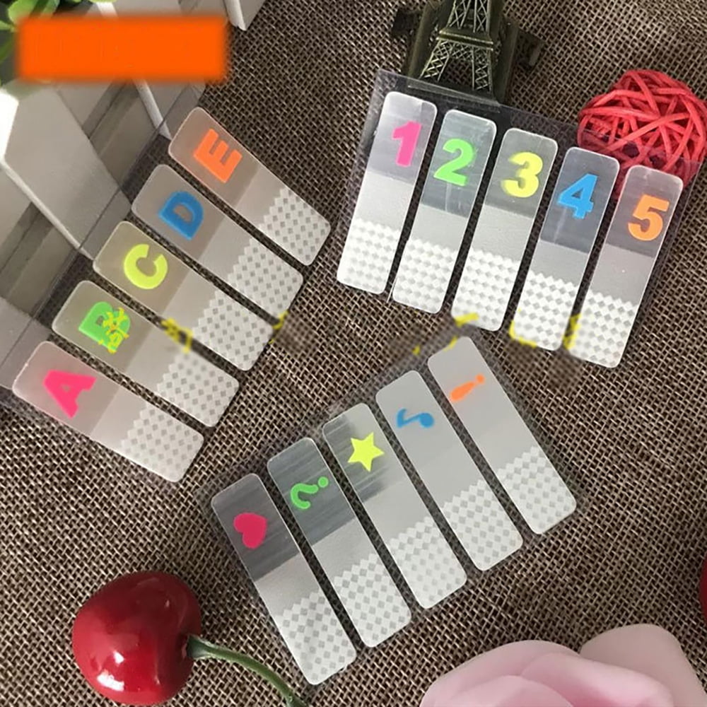 JOLIXIEYE Colored Sticky Classification Markers Translucent Color Clear ...
