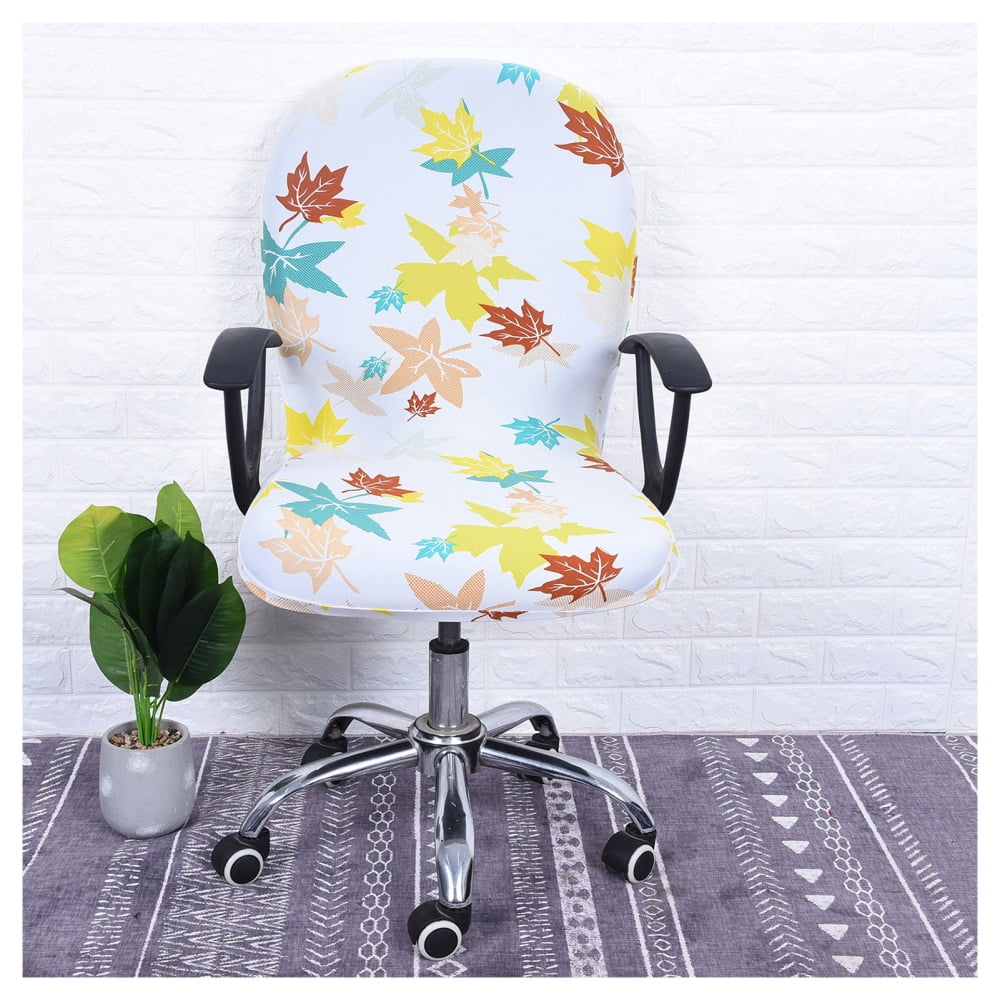 JOLIXIEYE Computer Office Chair Covers Removable Rotating Boss Chair ...