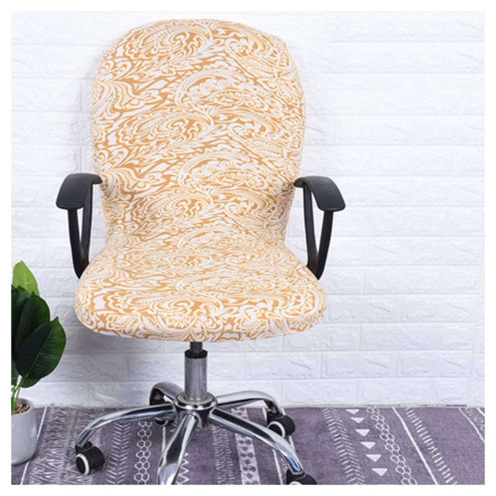 JOLIXIEYE Computer Office Chair Covers Removable Rotating Boss Chair ...