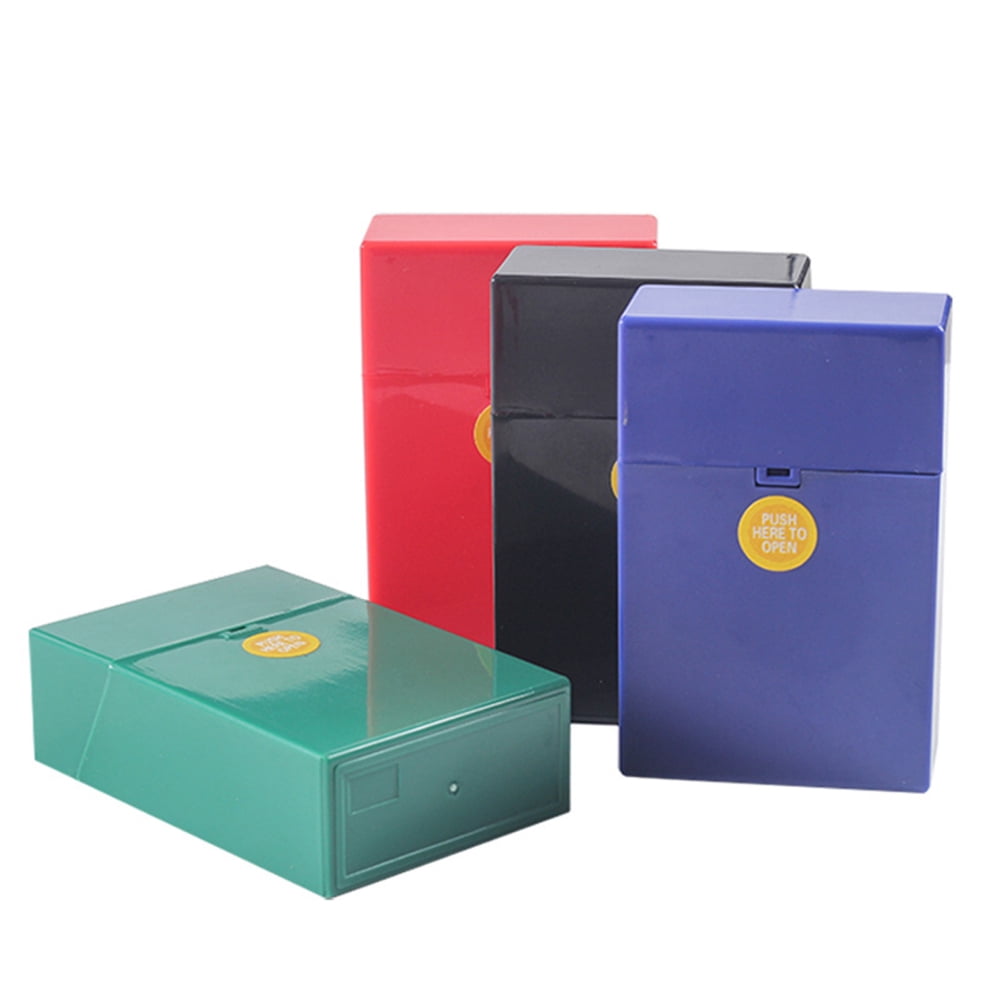 JOLIXIEYE Crushproof Plastic Cigarette Case Light Portable Tobacco ...