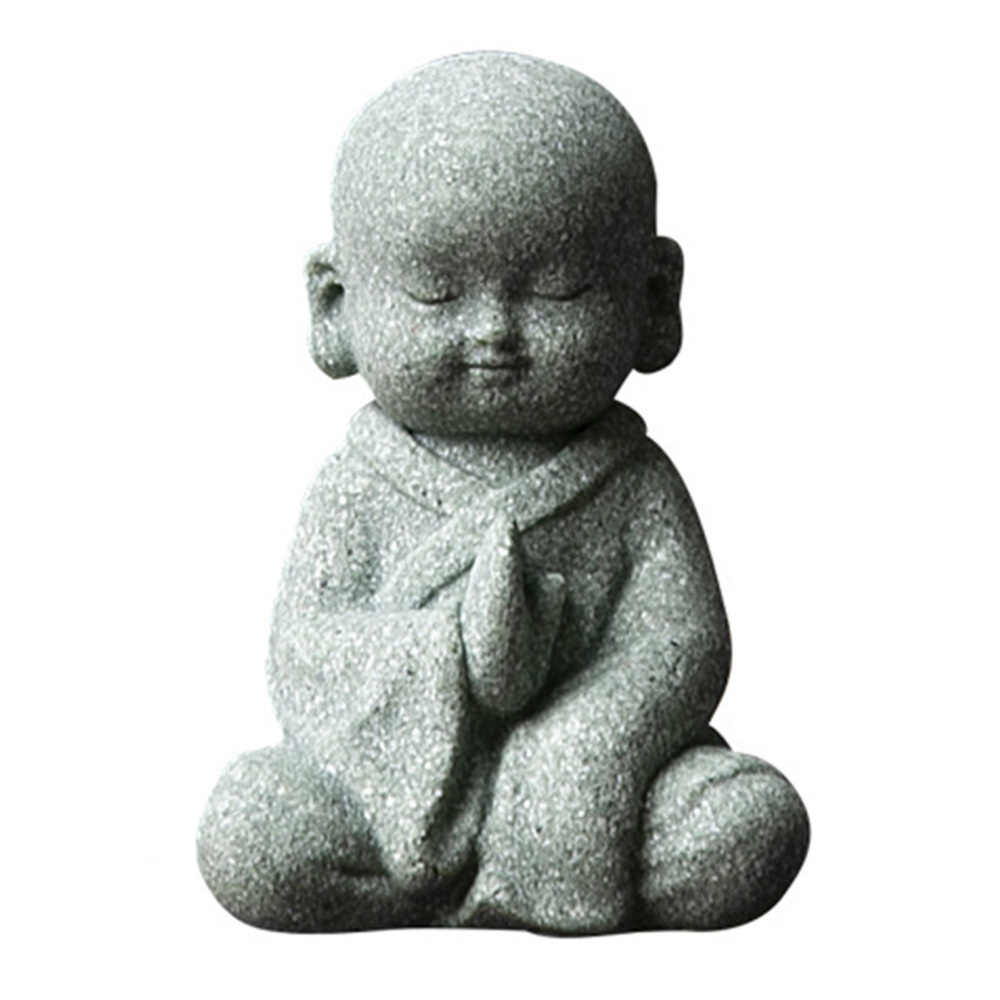JOLIXIEYE Gravel Monk Sculpture Ornaments Creative Craft Tabletop ...
