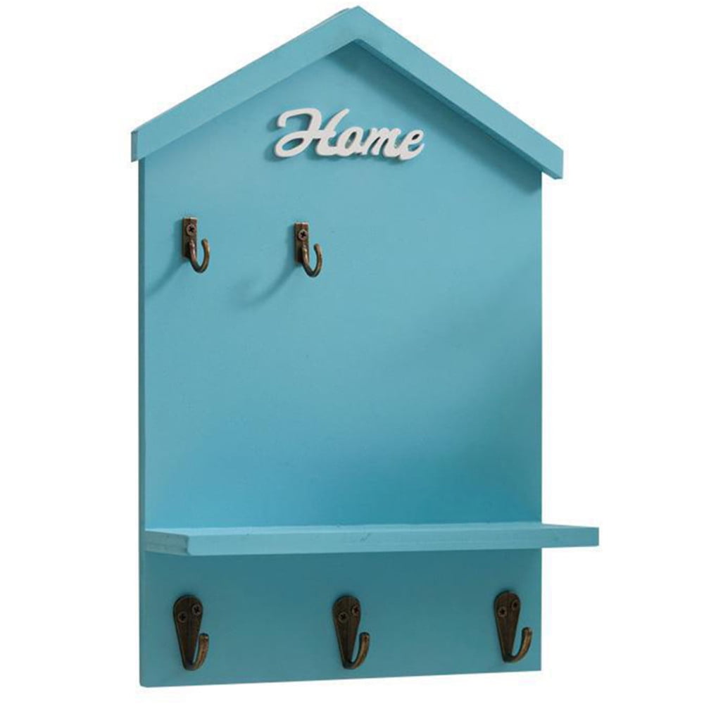 JOLIXIEYE House Shape Key Storage Hooks Farmhouse Decorative Key Holder ...