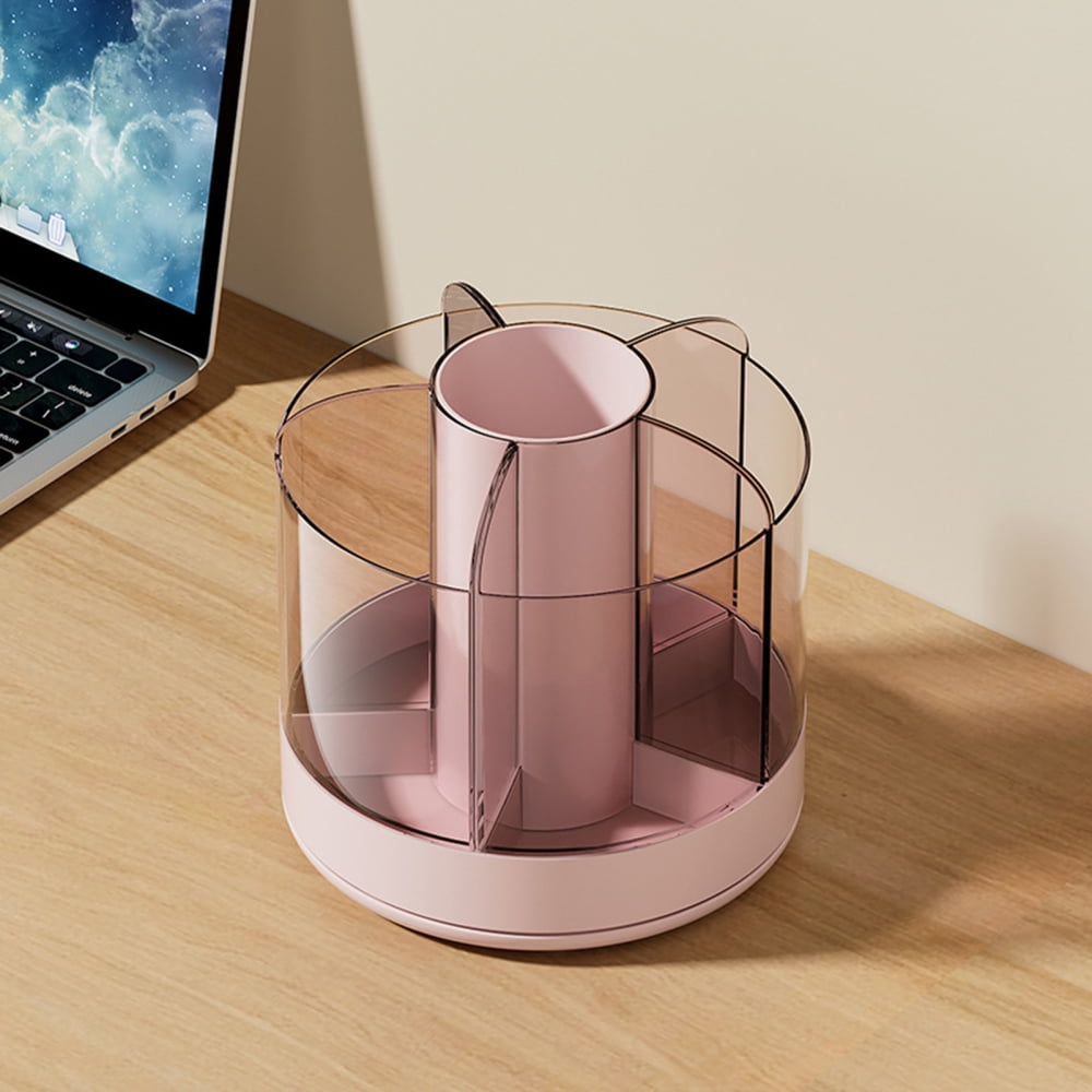 JOLIXIEYE Pen Pencil Pot Storage Organizer Rotating Large Capacity Pen ...