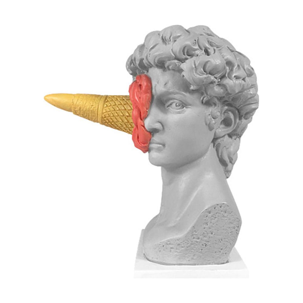 JOLIXIEYE Resin David Sculpture Ice Cream Character Resins Ornaments ...