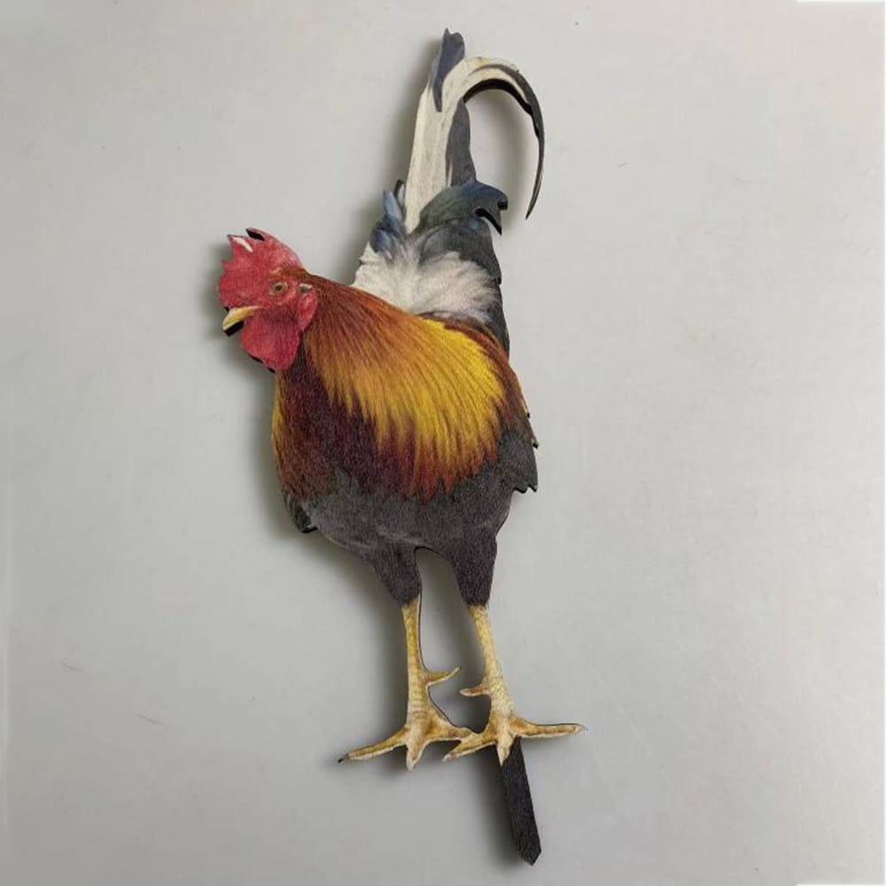 JOLIXIEYE Rooster Statues Garden Stake Easy Installation Garden Stake ...