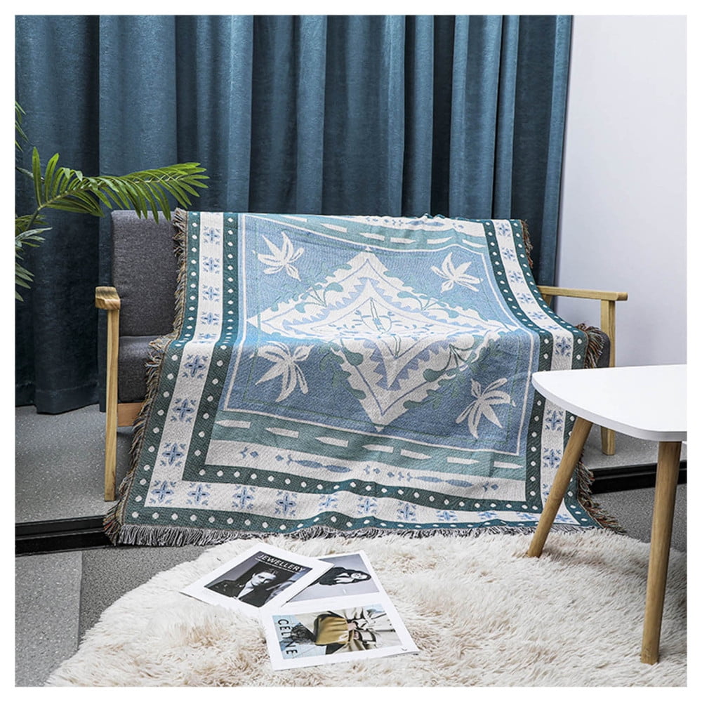 JOLIXIEYE Soft Cozy Boho Throw Blankets Unique Japanese Style Sea Wave ...