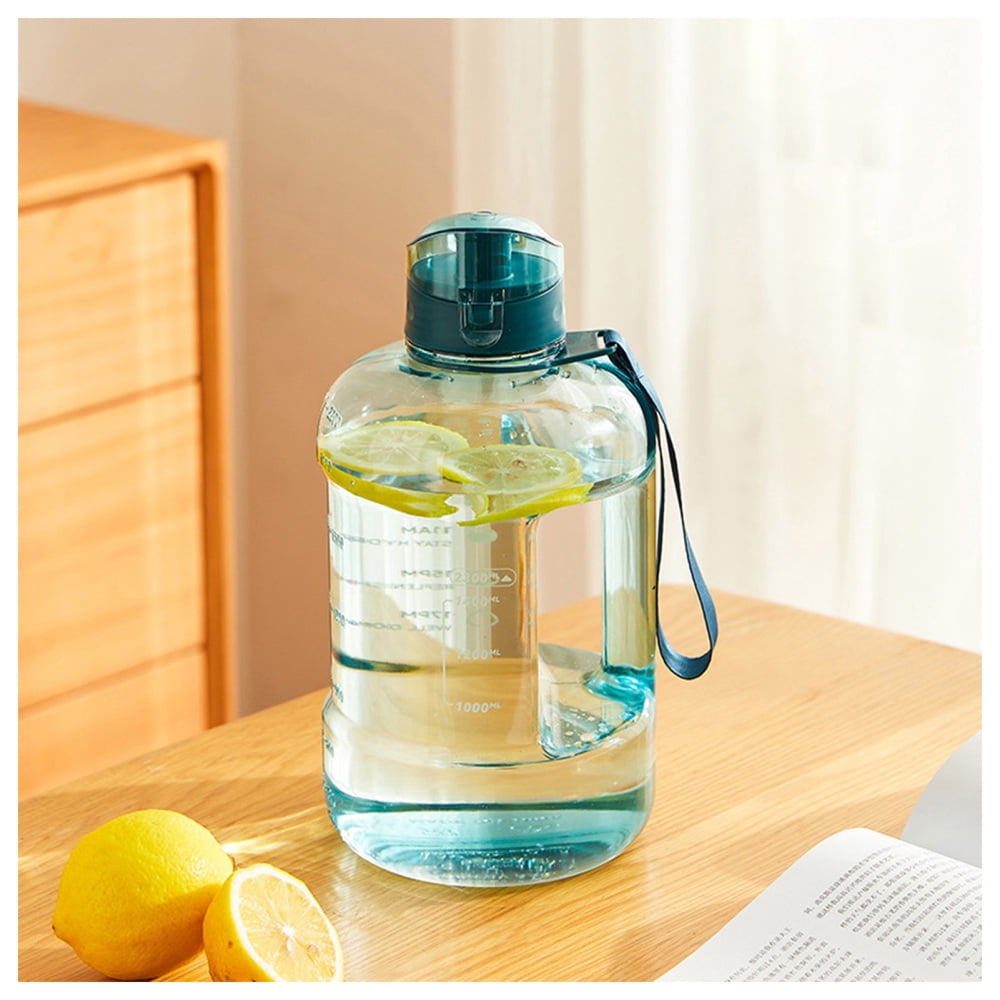 JOLIXIEYE Sports Water Bottle Water Jug with Time Marker and Handle BPA ...
