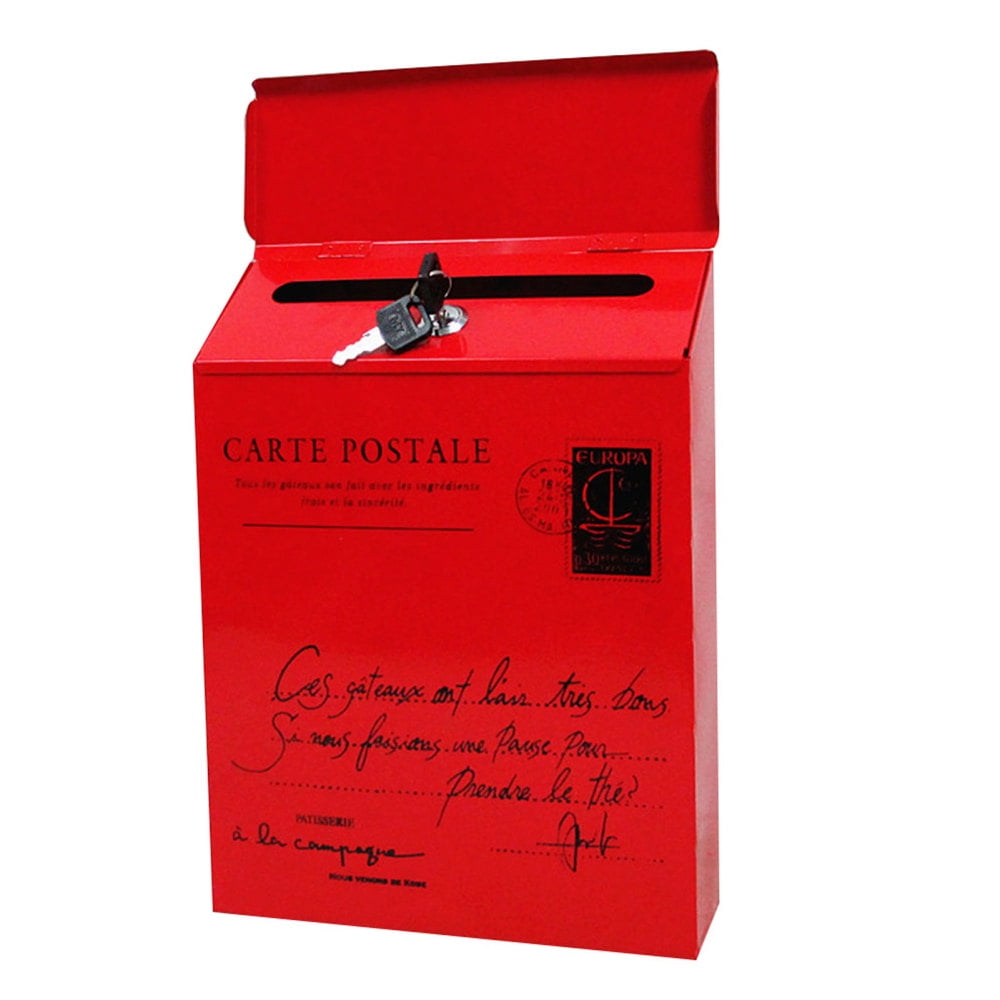 JOLIXIEYE Universal American-Style Post Box Wall- mounted Mailbox ...