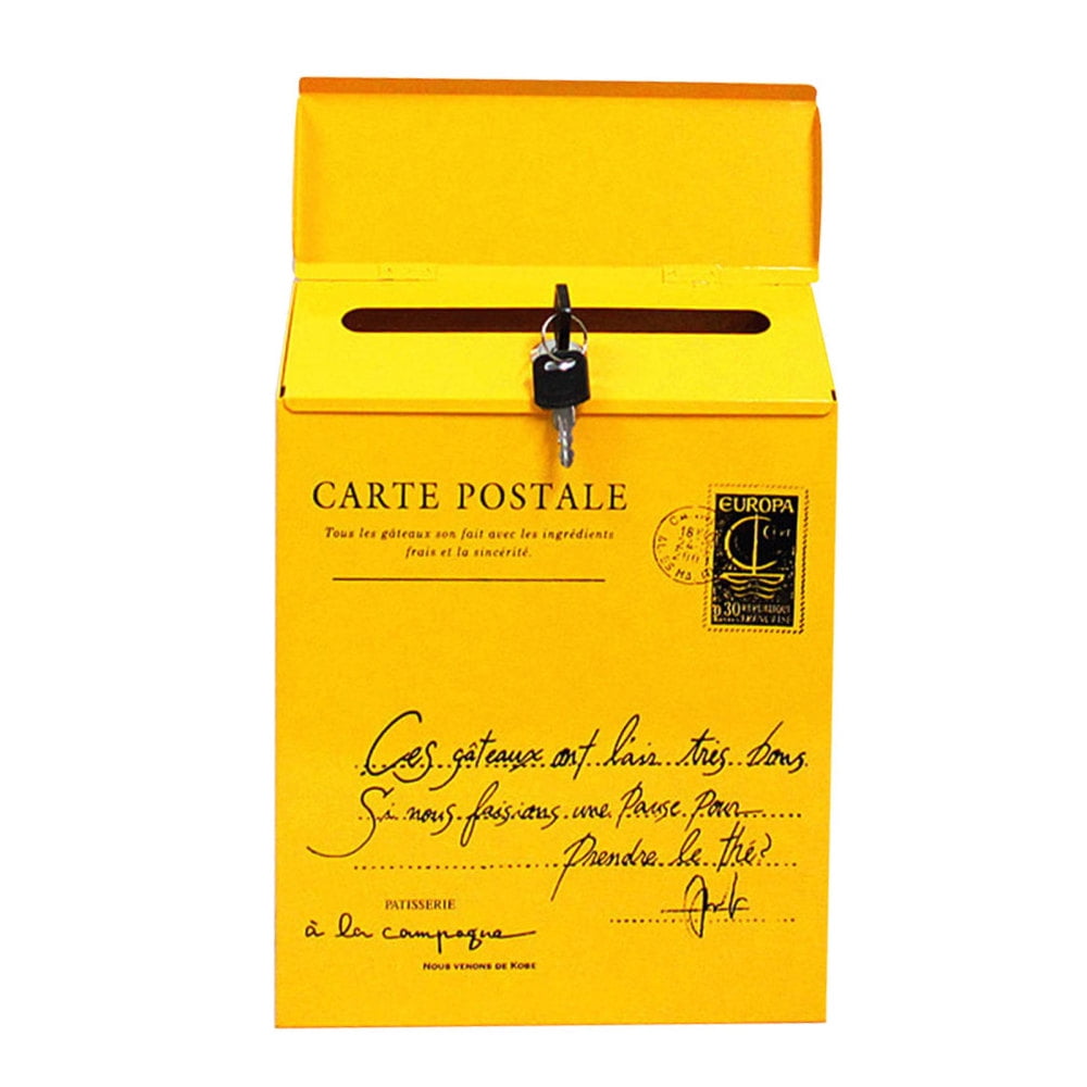 JOLIXIEYE Universal American-Style Post Box Wall- mounted Mailbox ...