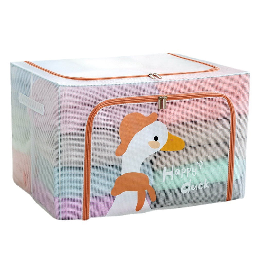 JOLIXIEYE Waterproof Foldable Clothes Bins Double Zipper Closure ...