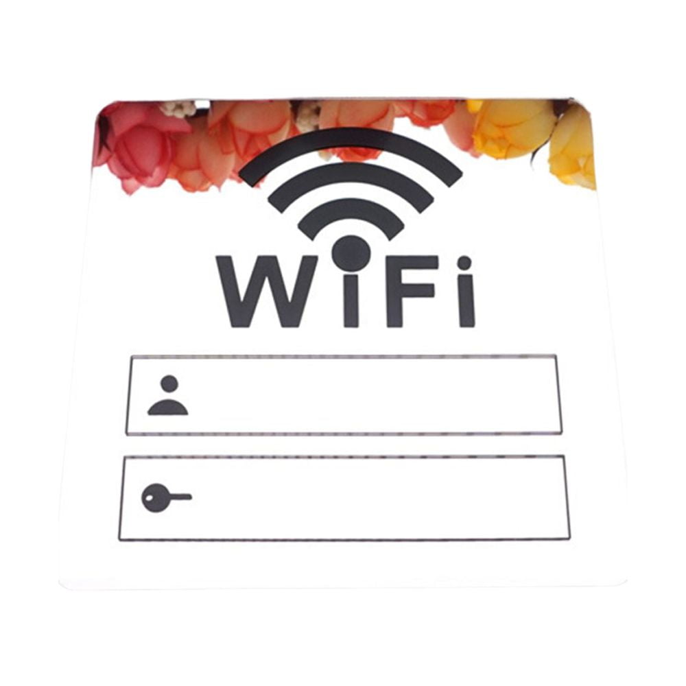 JOLIXIEYE Wifi Sign Acrylic Wall Sticker Rewritable Handwriting Account ...