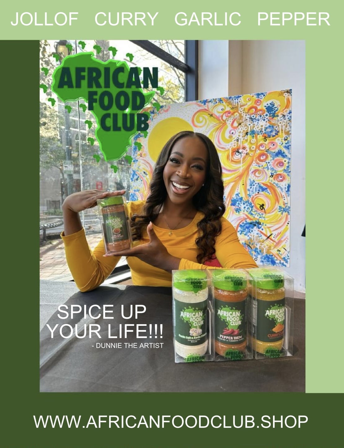 JOLLOF RICE SEASONING All Spice 16oz in a clear plastic gift box ...