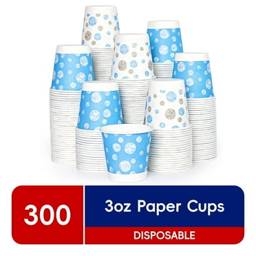 GUSTO 3 oz Disposable Bathroom Cups Mini Paper Cups for Mouthwash, 100 ...