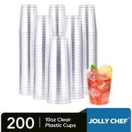 Chinet Cut Crystal Disposable Clear Plastic Cup 10 oz 150-count ...