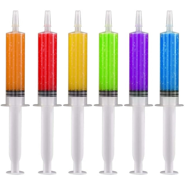 JOLLY CHEF Disposable Plastic Jelly Syringes Shot , Reusable Big ...
