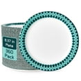 JOLLY PARTY Paper Plates AIF4 Disposable, 360 Count 8.37 inch Dinner ...
