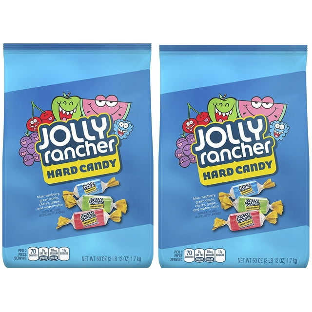 JOLLY RANCHER Assorted Fruit Flavored Hard Candy Individually Wrapped ...